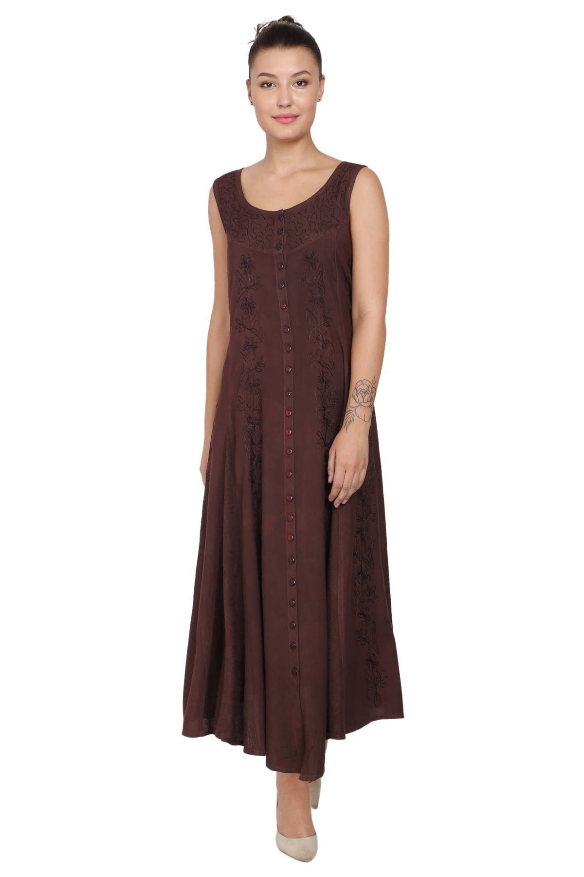 Advance Apparels Renaissance Acidwash Sleeveless Dress 15221 – Advance ...