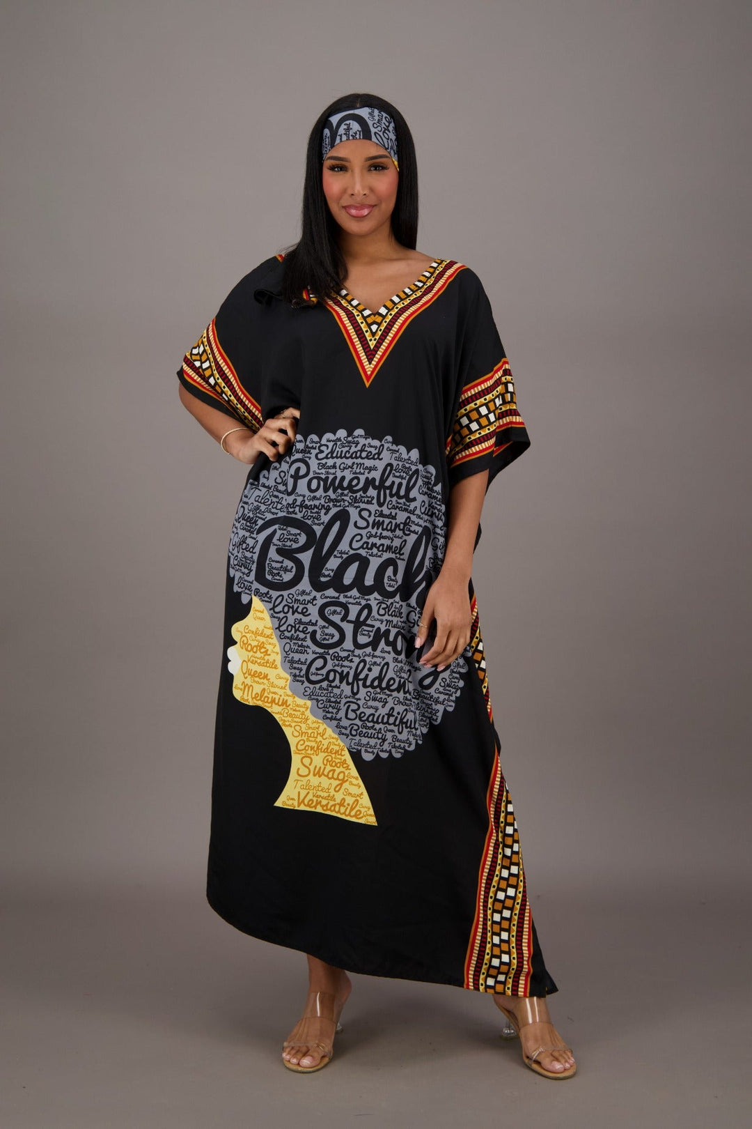 Dashiki Border African Lady Kaftan - Embrace African Roots – Advance ...