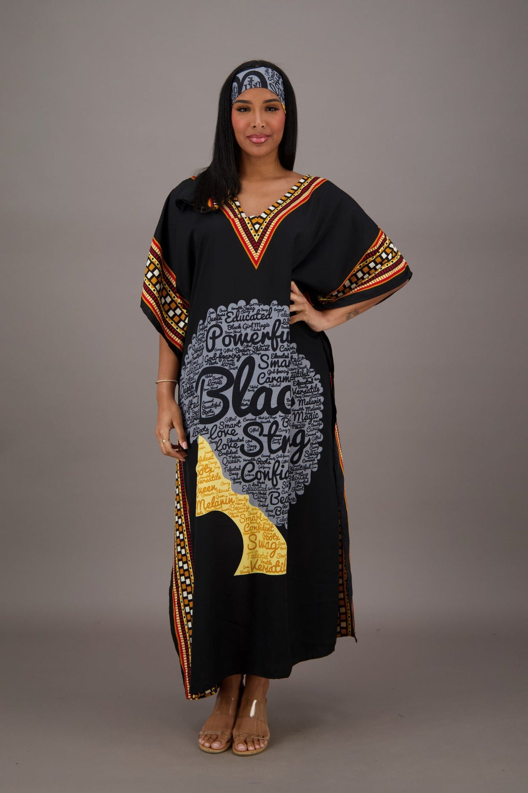Dashiki Border African Lady Kaftan - Embrace African Roots – Advance ...
