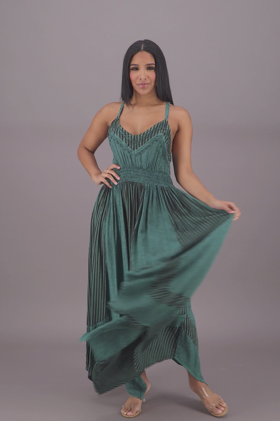 Renaissance Maxi Dress - Celtic Acid Wash Dress – Advance Apparels Inc